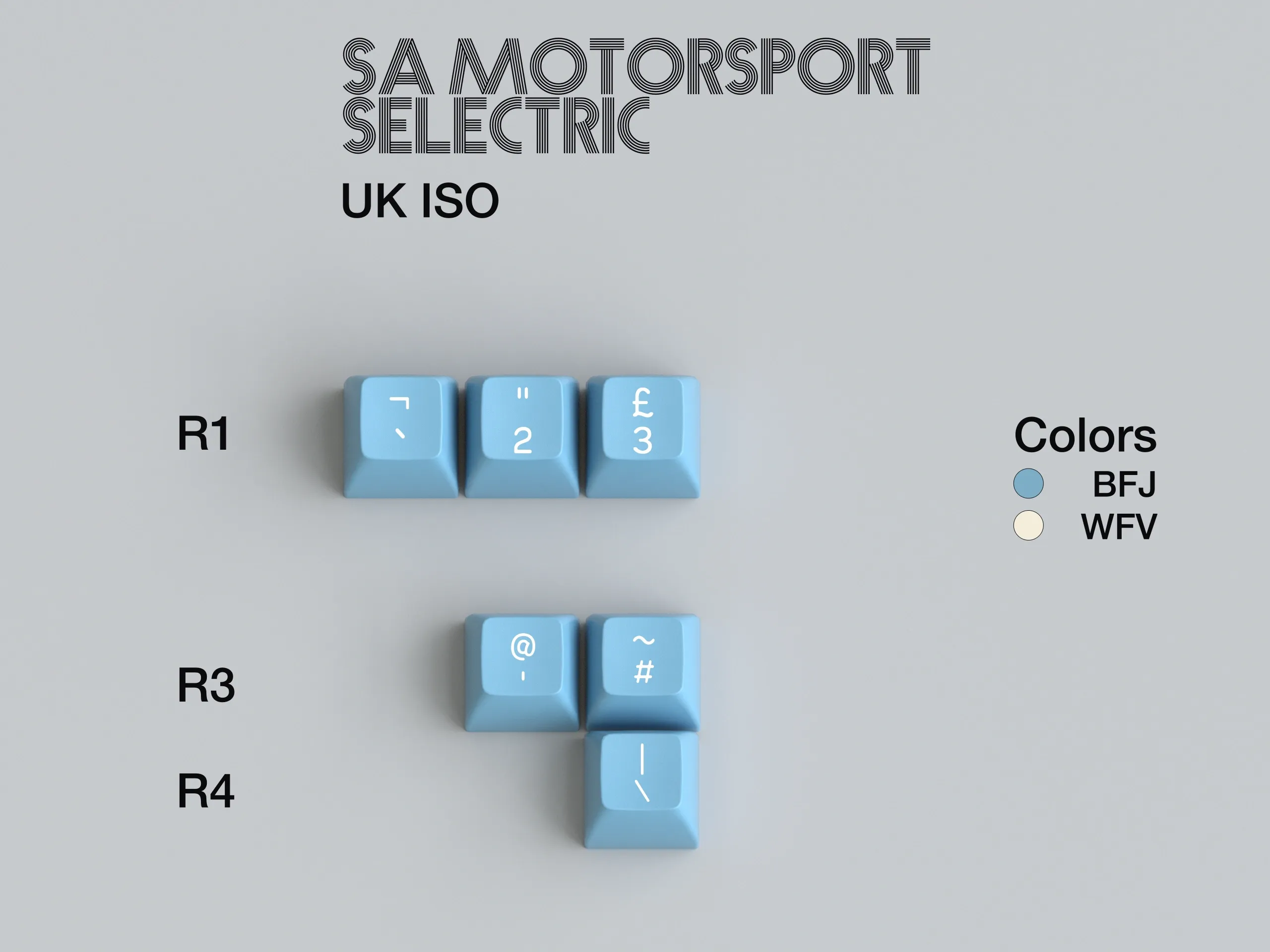 SA Motorsport Selectric UK ISO Kit - KeebSupply